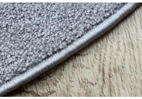 koberec kulatý SANTA FE stříbrný 92 hladký, Jednotný jednobarevný velikost kruh 200 cm | krásné koberce cz