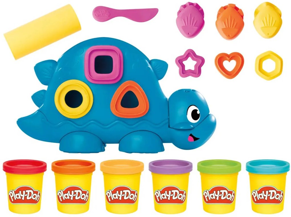 HASBRO PLAY-DOH Tvary a barvy Dino kreativní set modelína s nástroji 14g0491