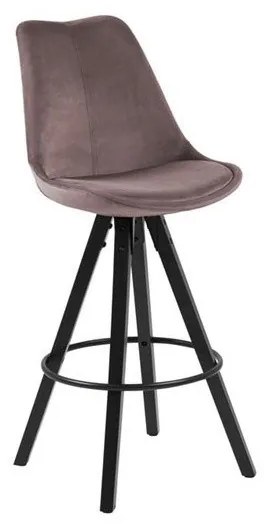 Actona Barová židle Dema tmavě růžová/černá