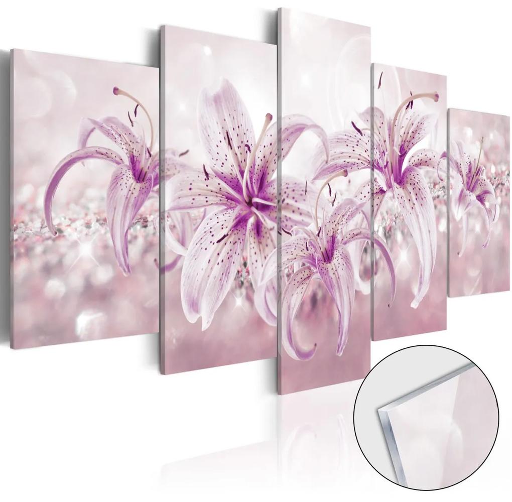 Obraz na akrylátovém skle - Purple Harmony [Glass] - 100x50