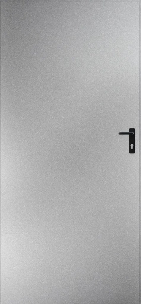 Plechové interiérové dveře 90 x 197 cm, levé, pozinkované