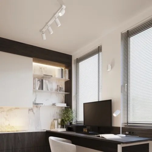 Stropní svítidlo SOLLUX KARBON 4L bílá GU10 4x10W bez žárovek SL.1546