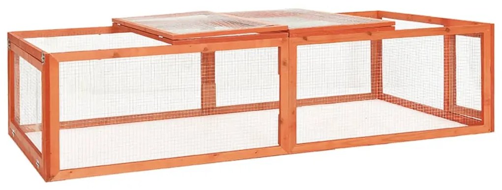 Králíkárna 183 x 90 x 46,5 cm masivní jedlové dřevo 170877