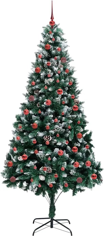 Umělý vánoční stromeček Zelená 210 cm PVC, ocel a plast 3396273