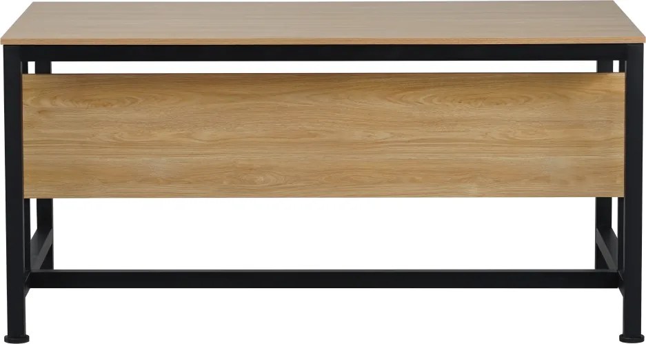 Psací stůl, dub/černá, 150x80 cm, KILIS NEW