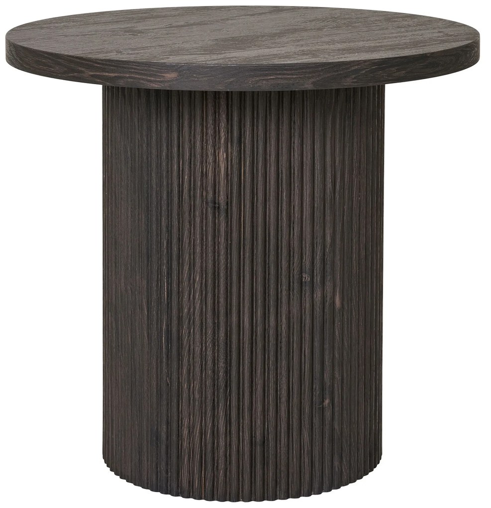 House Nordic Odkládací stolek BOAVISTA tmavě hnědý Ø48cm 2102110