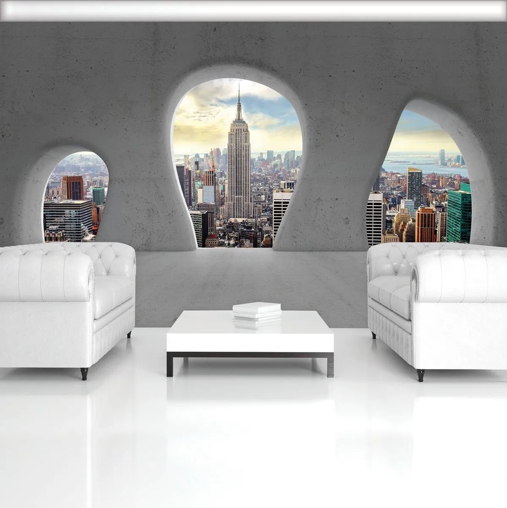 Fototapeta - New York Window View (254x184 cm)