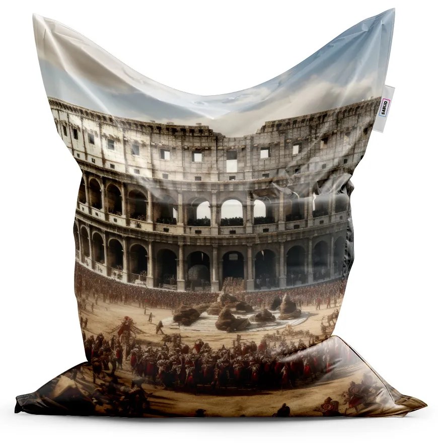 Sablio Sedací vak Classic Řím Koloseum Legie - 150x100 cm