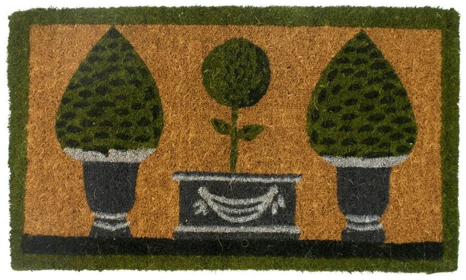 Kokosová rohož ručně vyrobená 3 topiary - 75*45*3cm