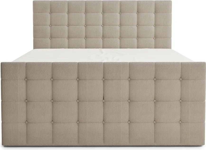 Béžová boxspring postel s úložným prostorem 180x200 cm Tasca – Maison de Rêve