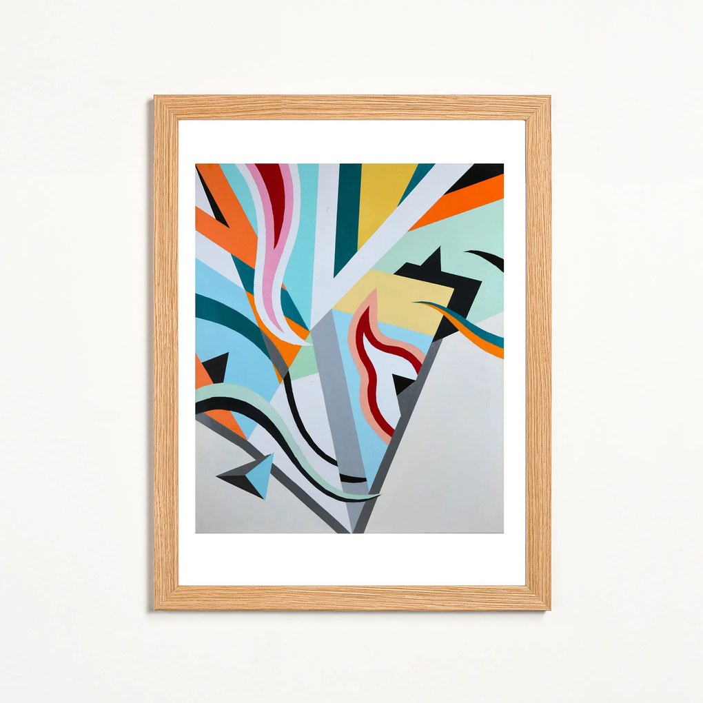 Marek Uhlíř | Abstraktní živly Rám: Černý, Velikost: 30 x 20 cm