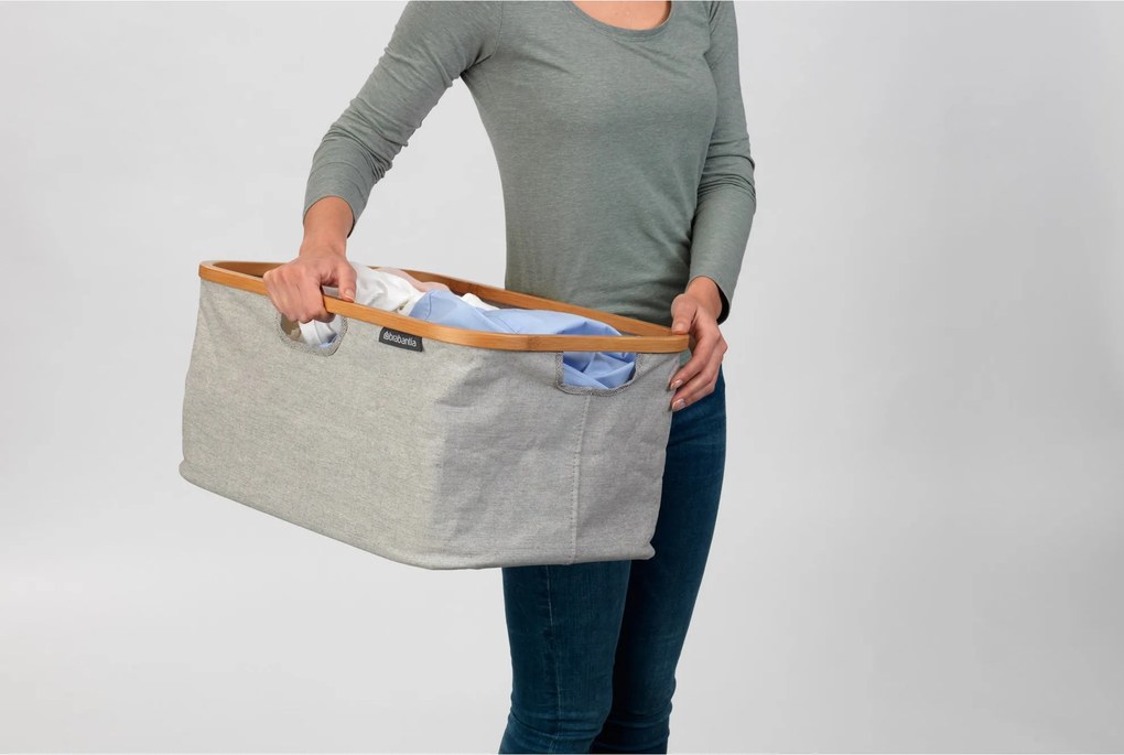 Skládací koš na prádlo/úložný box Brabantia 40l šedý
