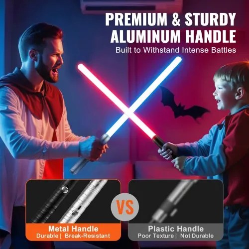 Dobíjecí světelný meč Lightsaber 2 Kusů 7 RGB barev