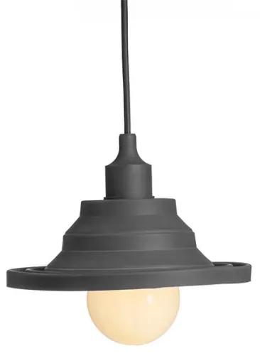 RENDL AMICI závěsná silikonová lampa černá 230V E27 42W R10621