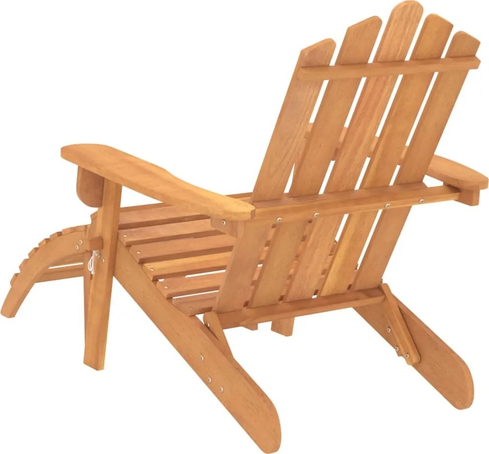 vidaXL Zahradní židle Adirondack s podnožkami 2 ks masivní akácie [3145015] Barva: Hnědá