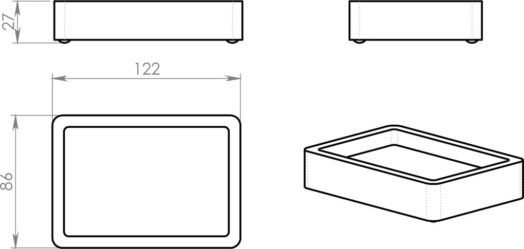 Gedy Gedy, ARIES mýdlenka na postavení, šedá, AR1108