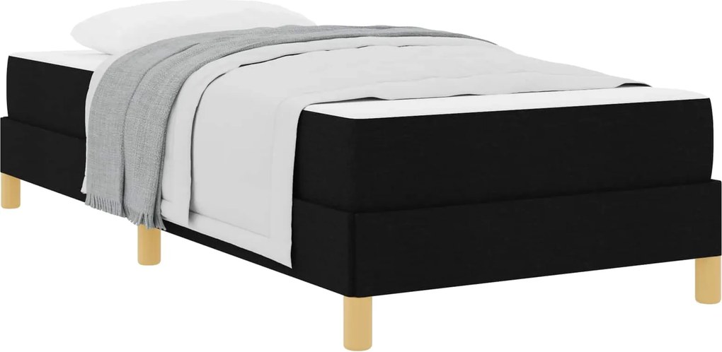 Postel s boxspringem s matrací Černá 90 x 190 cm textil 3398530