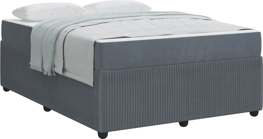 Rám postele Tmavě šedá 140 x 200 cm textil 3398400