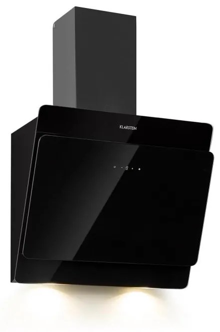 Klarstein Aurica 60, digestoř, 165 W, 3 stupně, 620 m³/h, LED, sklo, černý