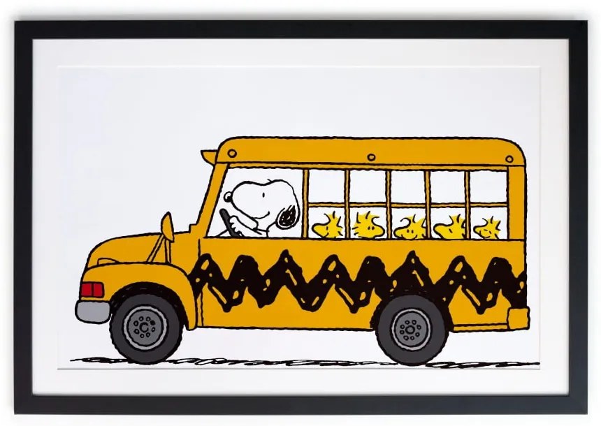 Zarámovaný plakát Really Nice Things Bus, 40 x 60 cm