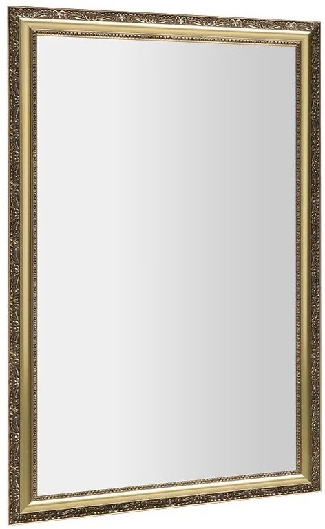 BOHEMIA zrcadlo v dřevěném rámu 589x989mm, zlatá