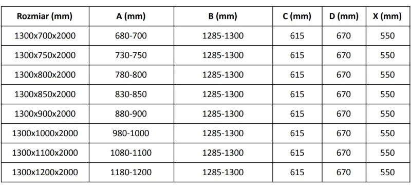 Mexen Velar, sprchový kout s posuvnými dveřmi 130(dveře) x 70(stěna) cm, 8mm čiré sklo, měděná matná, 871-130-070-01-65