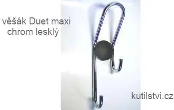 kovový věšák DUET MAXI Varianta: DUET MAXI nikl matný