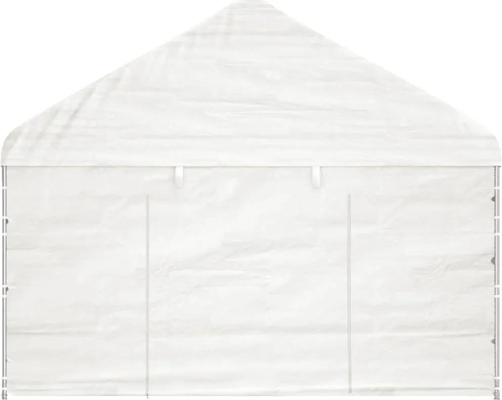 vidaXL Altán se střechou bílý 13,38 x 4,08 x 3,22 m polyethylen [3155490]