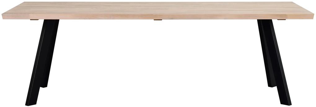 Bělený dubový jídelní stůl Rowico Olym, 240 cm