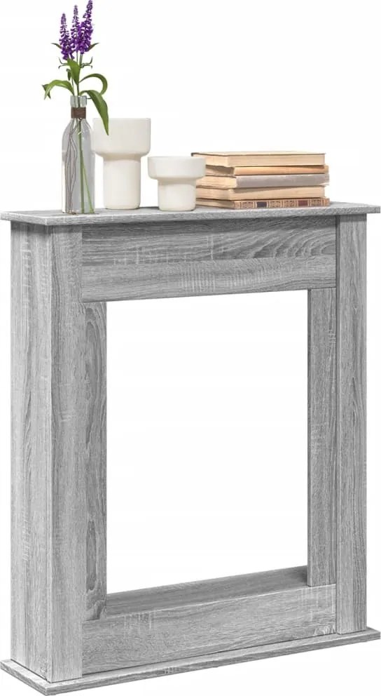 vidaXL Krbový rám 75x20x87,5 cm, konstrukční dřevo [854581] Barva: šedá sonoma