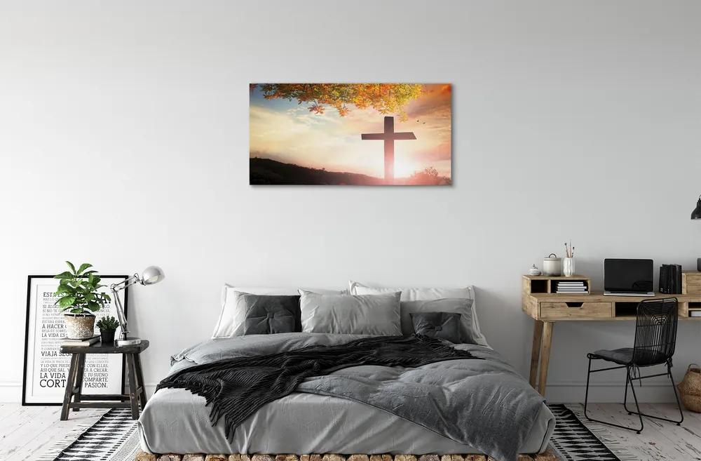 Obrazy na plátně cross tree 120x60 cm