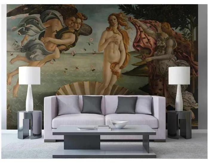 DIMEX | Vliesové fototapety na zeď Zrození Venuše Od Sandra Botticelliho MS-5-0249 | 375 x 250 cm| vícebarevná
