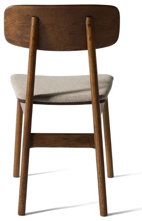 Designová jídelní židle Harper kouřová hnědá