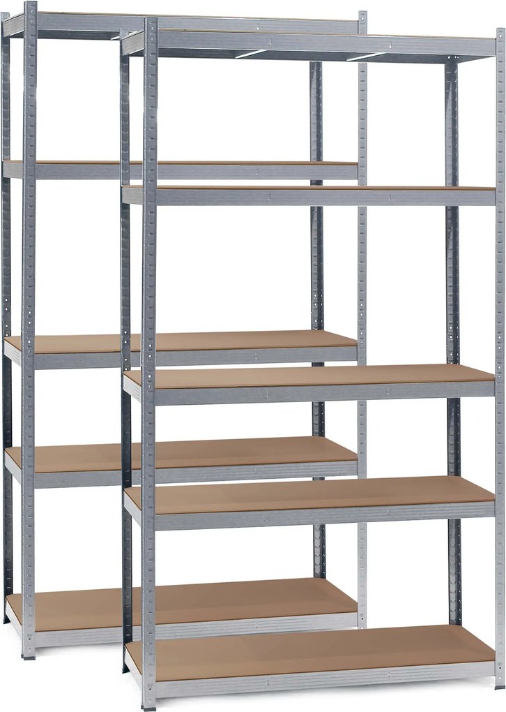 Dílenský regál Wiltec – 100 × 50 × 200 cm, 200 kg (64874)