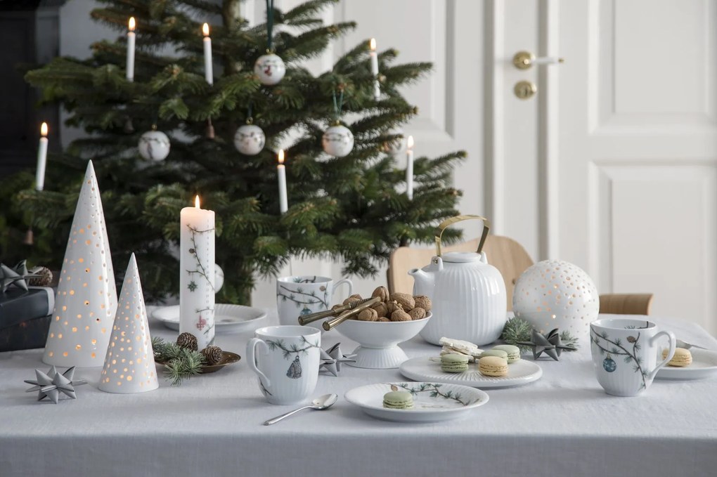 KÄHLER Dezertní talíř Hammershøi Christmas 19 cm, multi barva, porcelán