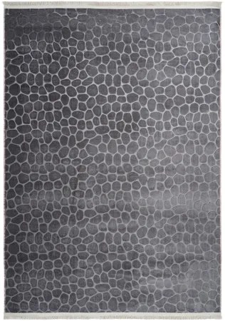 Koberce Breno Kusový koberec PERI 110/Graphite, Šedá, Vícebarevné, 80 x 140 cm