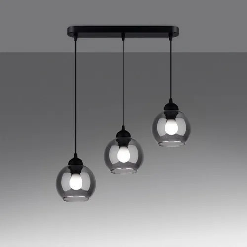 Závěsné svítidlo SOLLUX ALINO 3 černé E27 3x60W bez žárovky SL.1142
