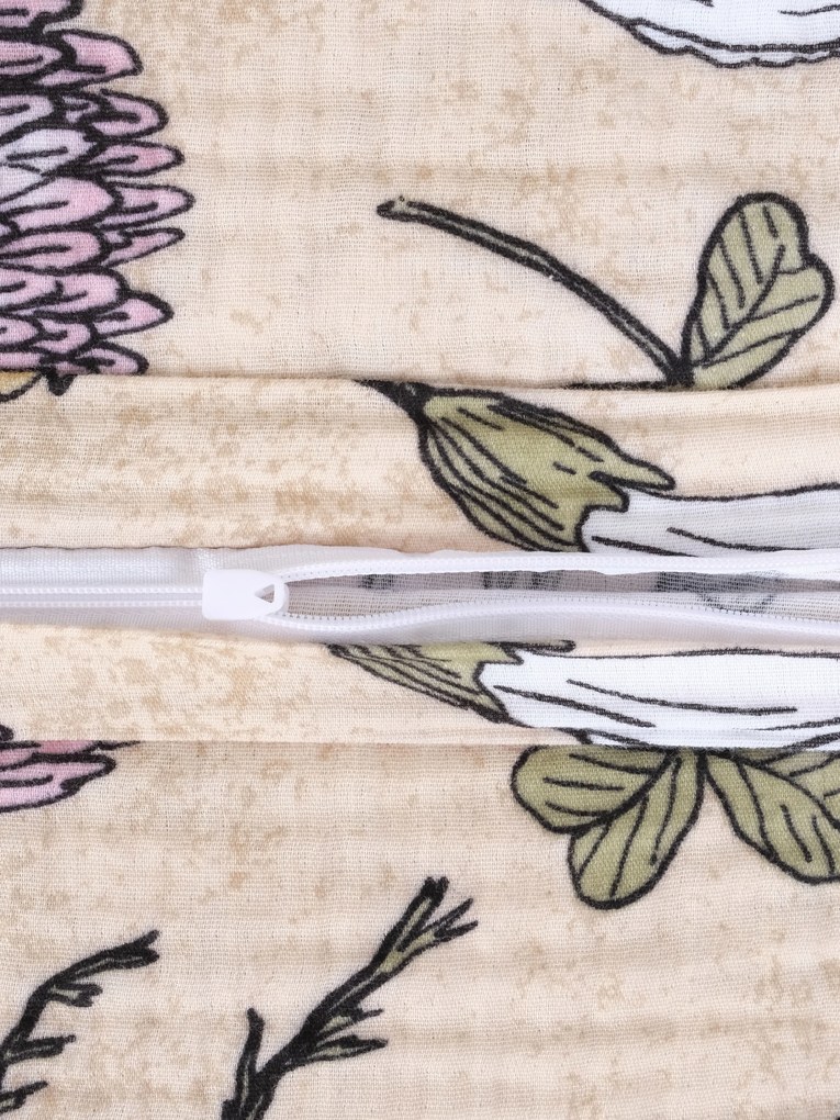 MK Lůžkoviny Mušelínový povlak na polštář 40 x 60 cm - Herbář