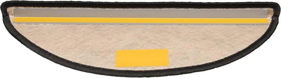 Samolepící nášlapy na schody vzhled sisal 15 ks 65x21x4 cm 326873