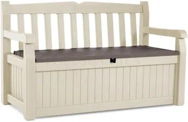 Zahradní lavice/truhla EDEN GARDEN BENCH 265L brown beige