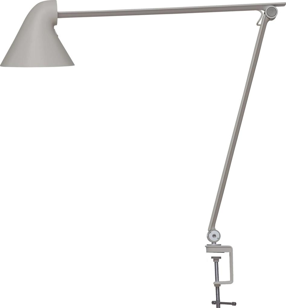Lampa na pracovní stůl NJP LED 3000 K s bočním uchycením ke stolu světlý šedá