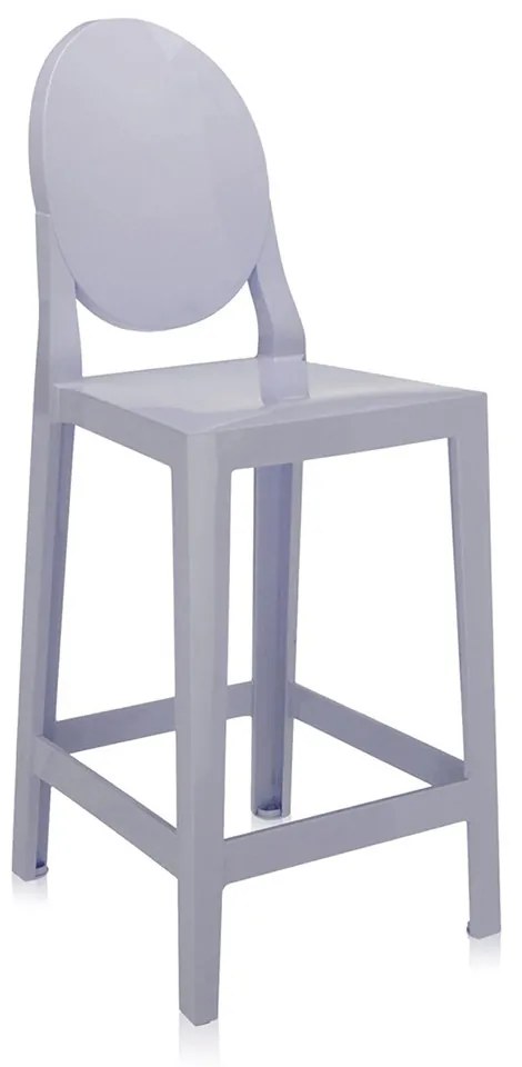 Set 2 barových židlí One More levandulová, Kartell - varianta 1 - výška 100 cm