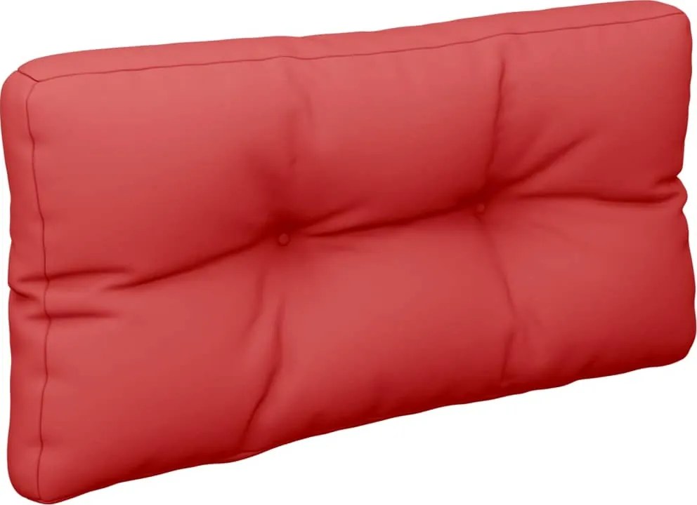vidaXL Poduška na palety 70 x 40 x 12 cm textil [314454] Barva: Červená