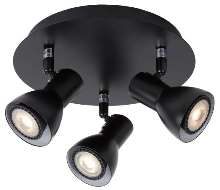 Lucide Lucide 17942/15/30 - LED bodové svítidlo LAURA-LED 3xGU10/5W/230V černé LC1300