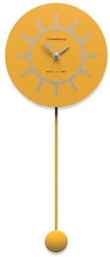 Designové hodiny 11-007 CalleaDesign 60cm (více barev) Barva žlutý meloun-62 - RAL1028