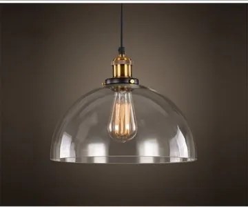 Toolight - Závěsné skleněné stropní svítidlo Verto C, čiré sklo, OSW-00138