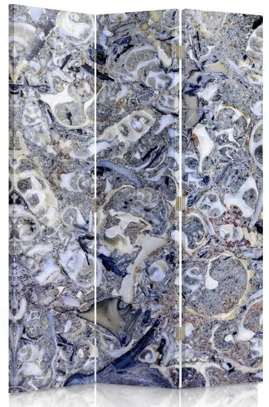 Ozdobný paraván, Mramorová mozaika - 110x170 cm, třídílný, klasický paraván