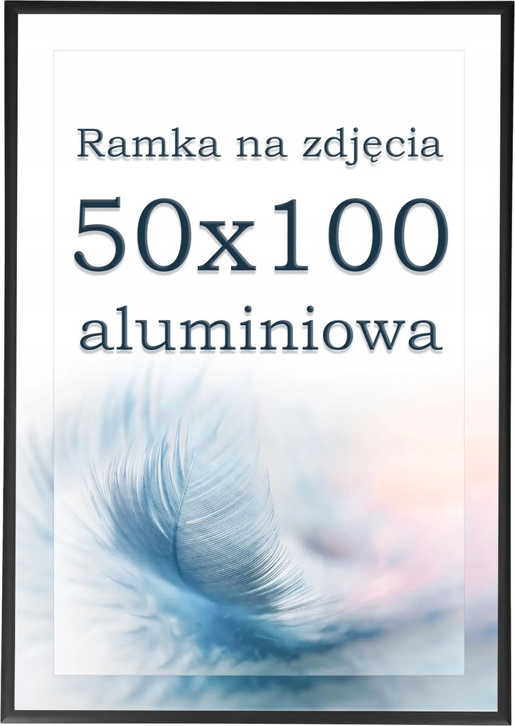 Rámeček 50x100 hliníkový černý rámeček na fotografie