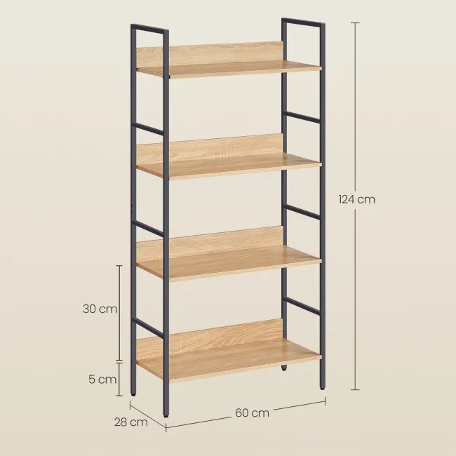Úložná police OSKAR LLS174B11 hnědá