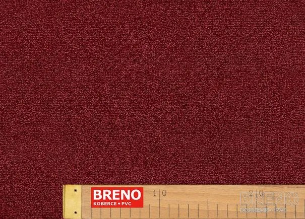 Breno Metrážový koberec NOBLE 20 červený, šíře 400 cm, Červená
